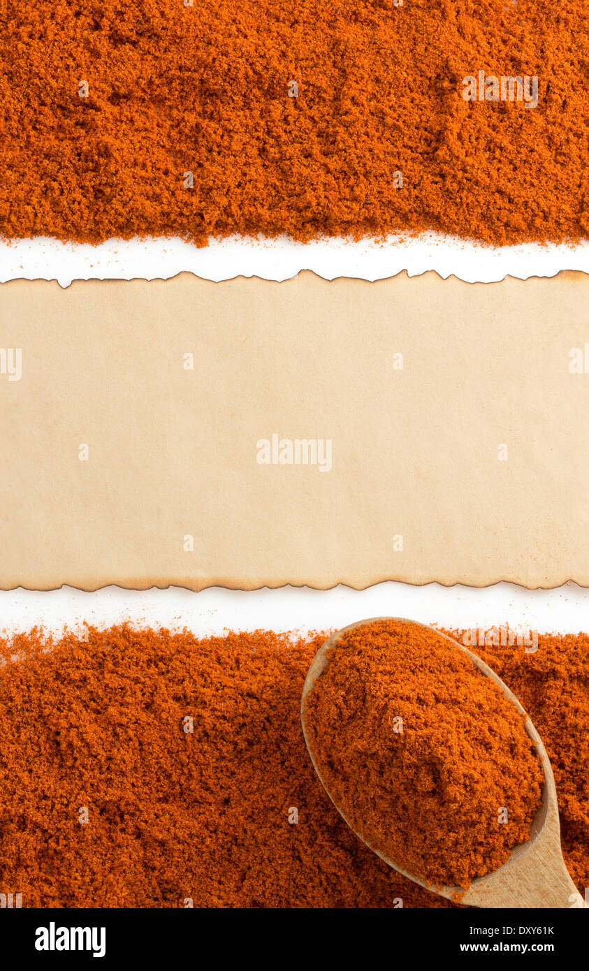 paprika powder isolated on white background Stock Photo - Alamy