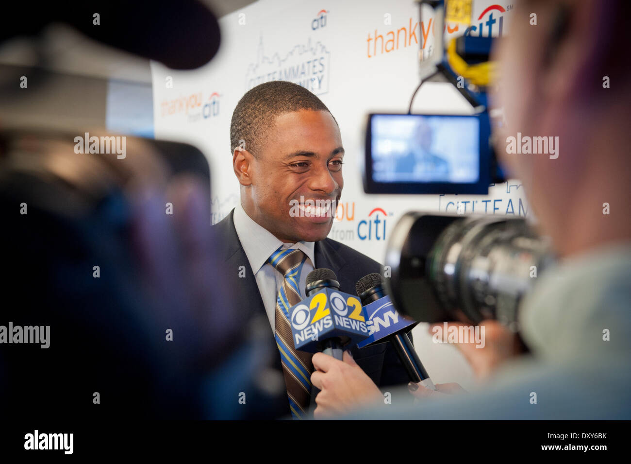 Manhattan, New York, USA. 1st Apr, 2014. NY Mets' outfielder CURTIS ...