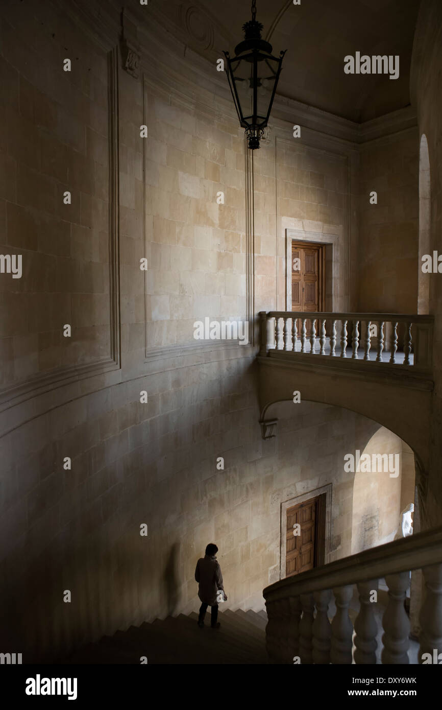 Alhambra palace granada spain staircase hi-res stock photography and ...