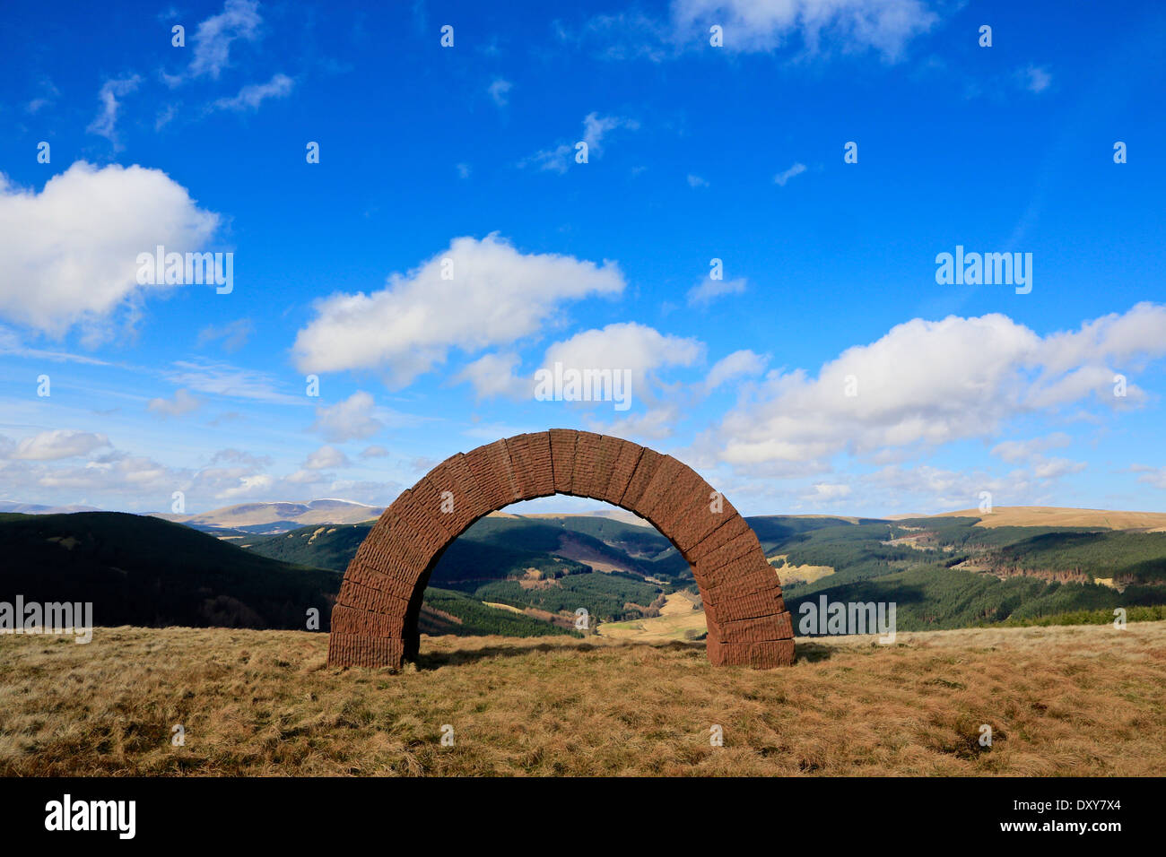 Bail Hill Arch Cairnhead, Dumfries and Galloway, Scotland, UK. The arch ...