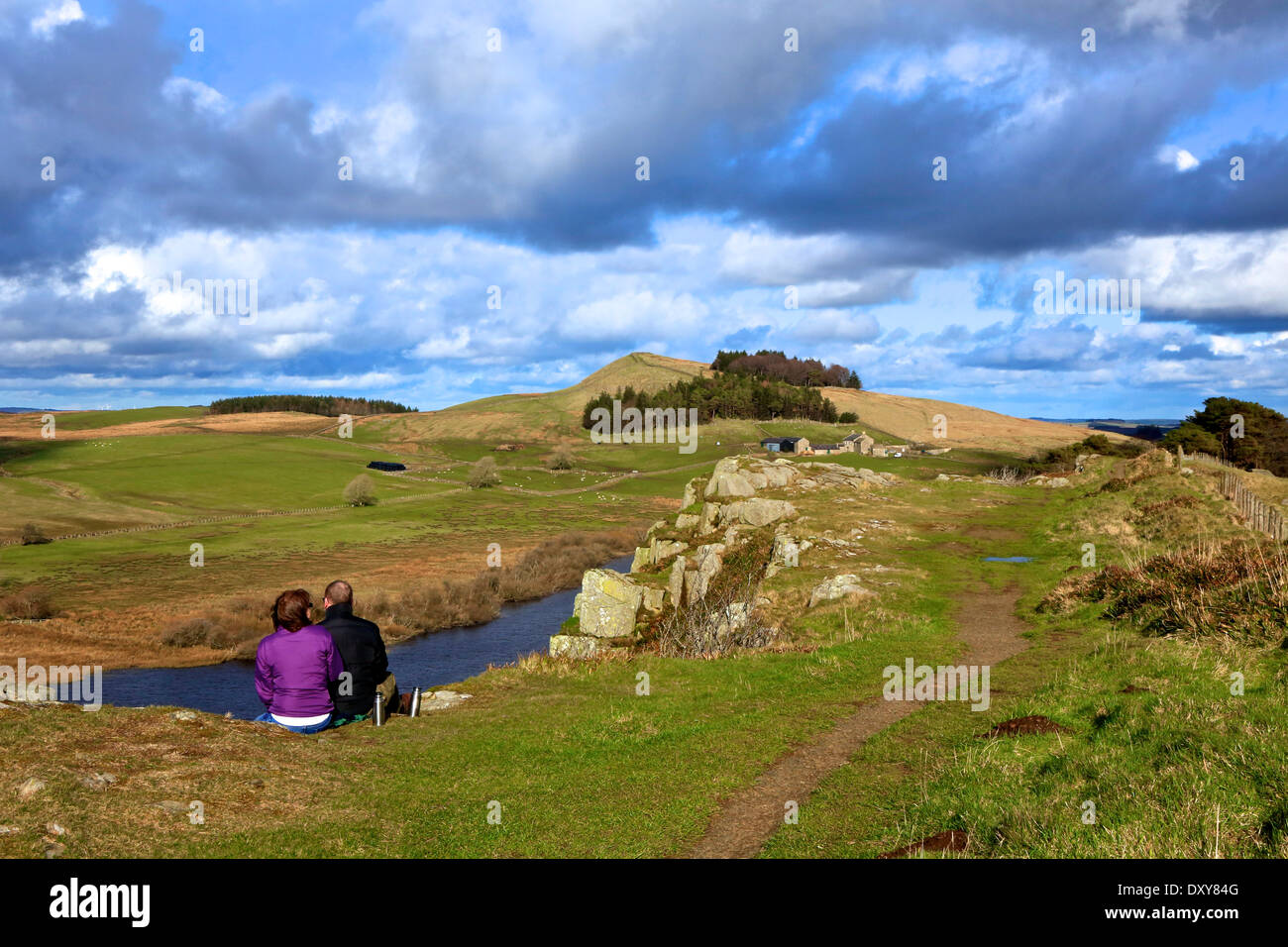 Walkers hadrians wall hi-res stock photography and images - Alamy