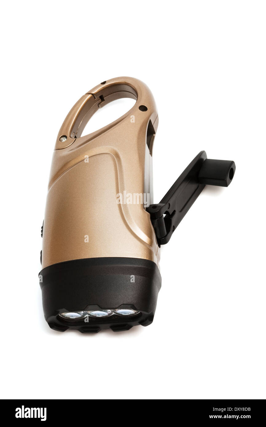 Modern electric torch on a white background Stock Photo - Alamy