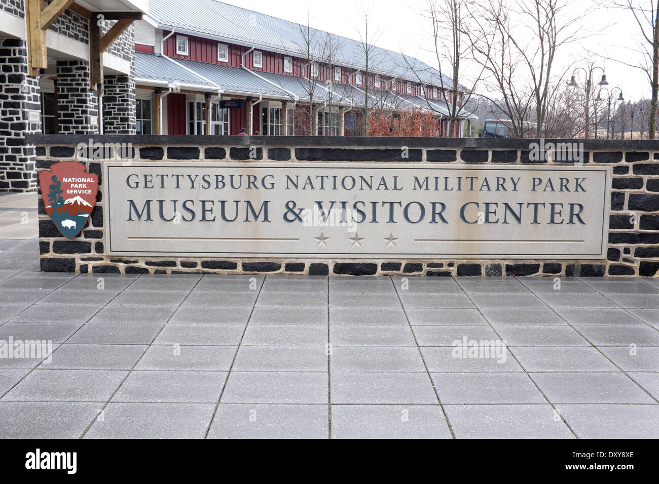 Gettysburg National Military Museum & Visitors Center entrance Stock ...