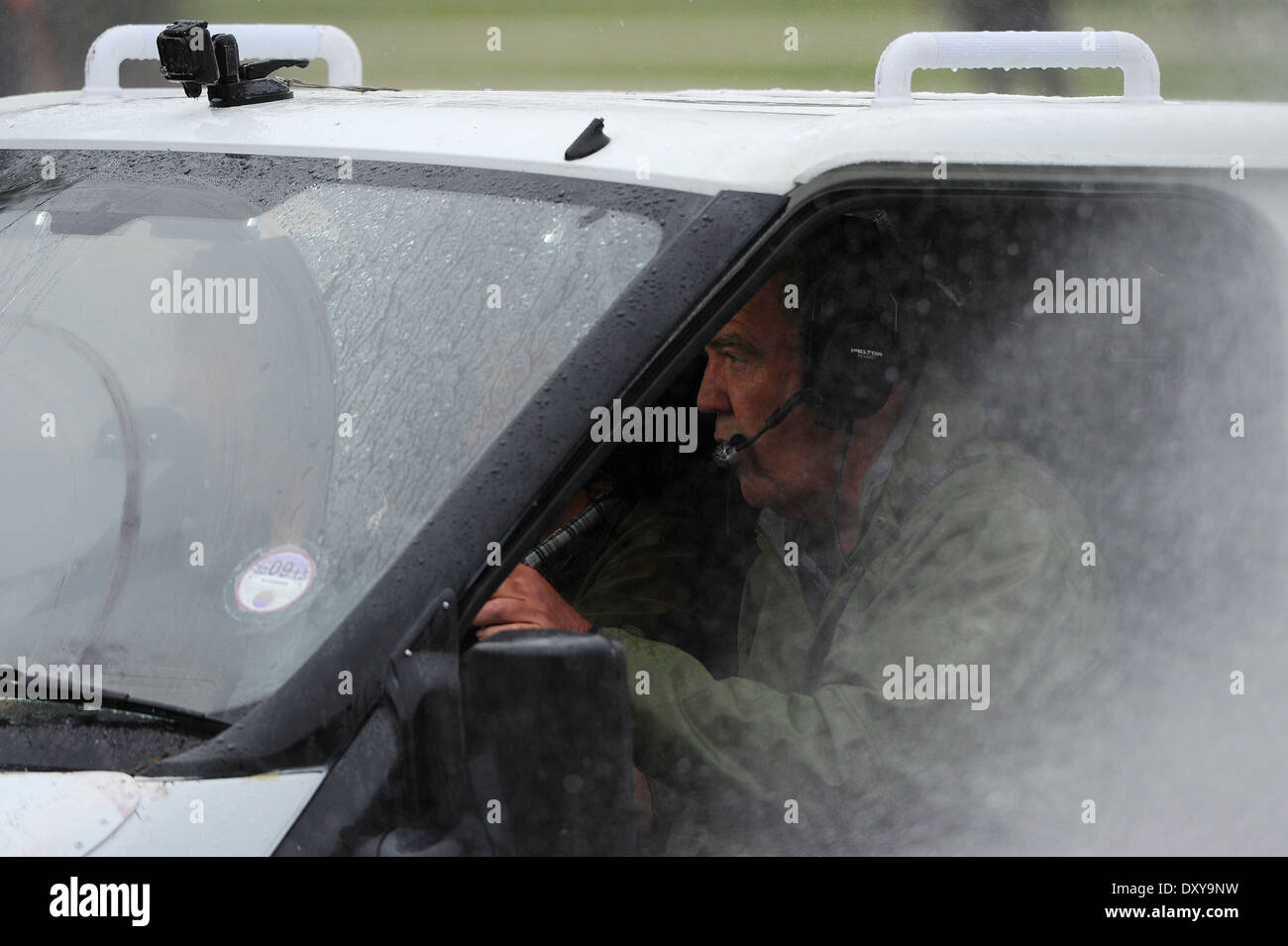 BBC Top Gear presenters Jeremy Clarkson, Richard Hammond and James May ...