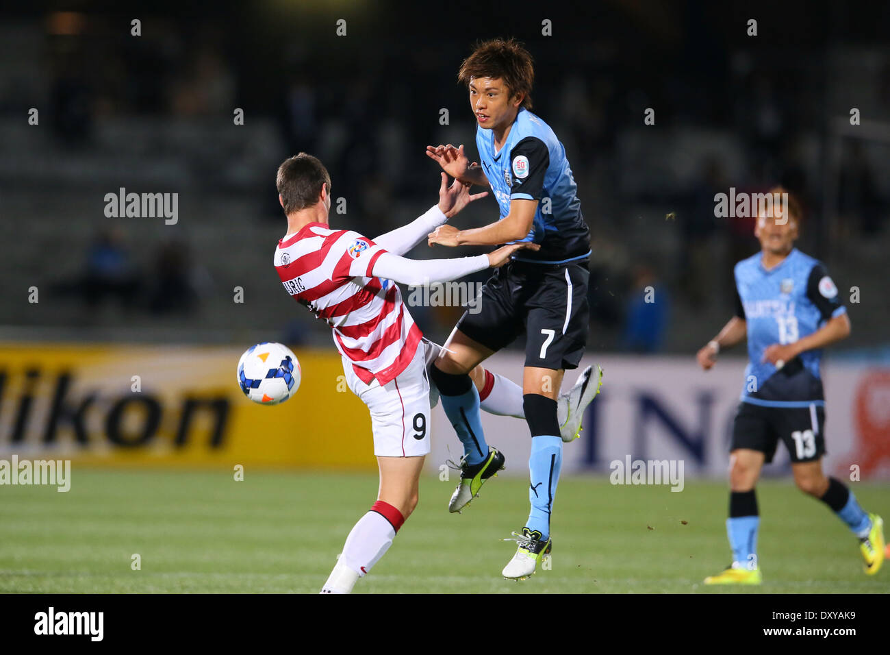 Kawasaki Todoroki Stadium, Kanagawa, Japan. 1st Apr, 2014. Sota ...