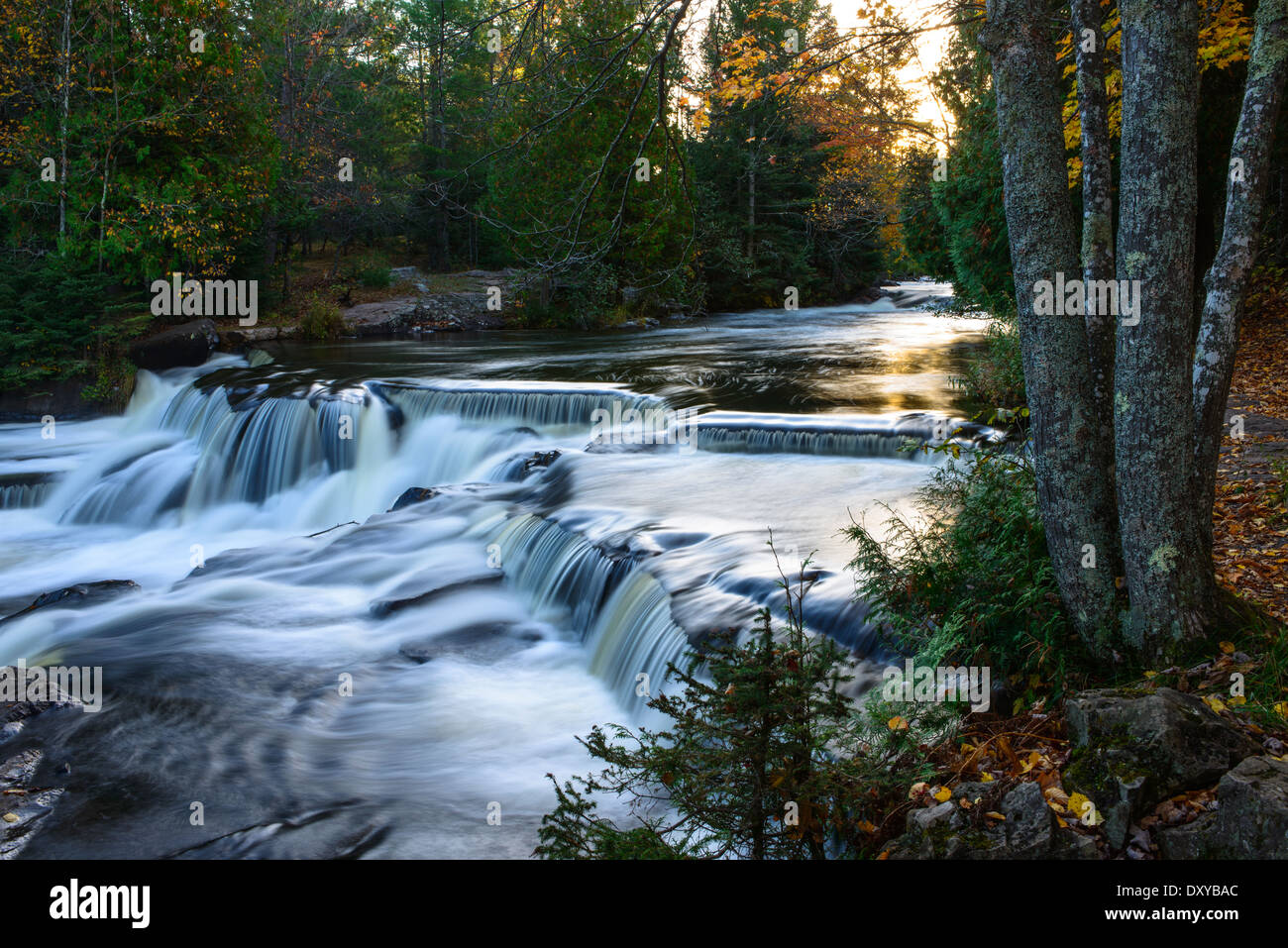 Upper Bond Falls in Michigan's Upper Peninsula Stock Photo - Alamy