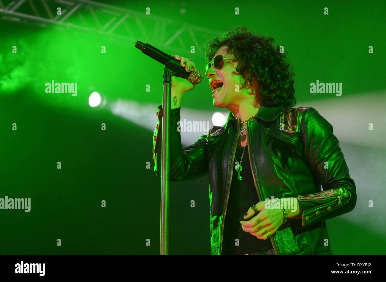 Spanish rock singer Enrique Bunbury during his show in Palacio de los ...