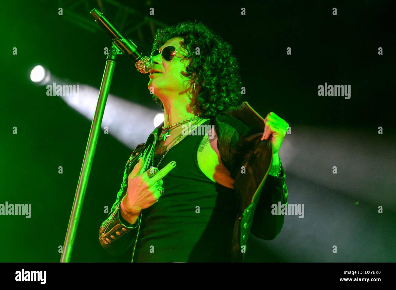 Spanish rock singer Enrique Bunbury during his show in Palacio de los ...