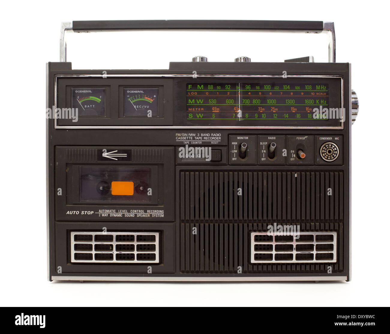 a fantastic looking retro ghetto blaster radio Stock Photo - Alamy