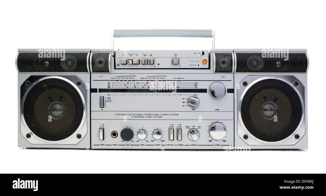 Retro ghetto blaster hi-res stock photography and images - Alamy