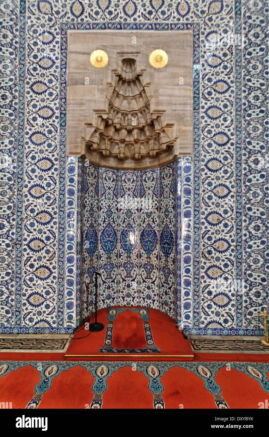 The Rustum Pasha Mosque interior, Istanbul Stock Photo - Alamy