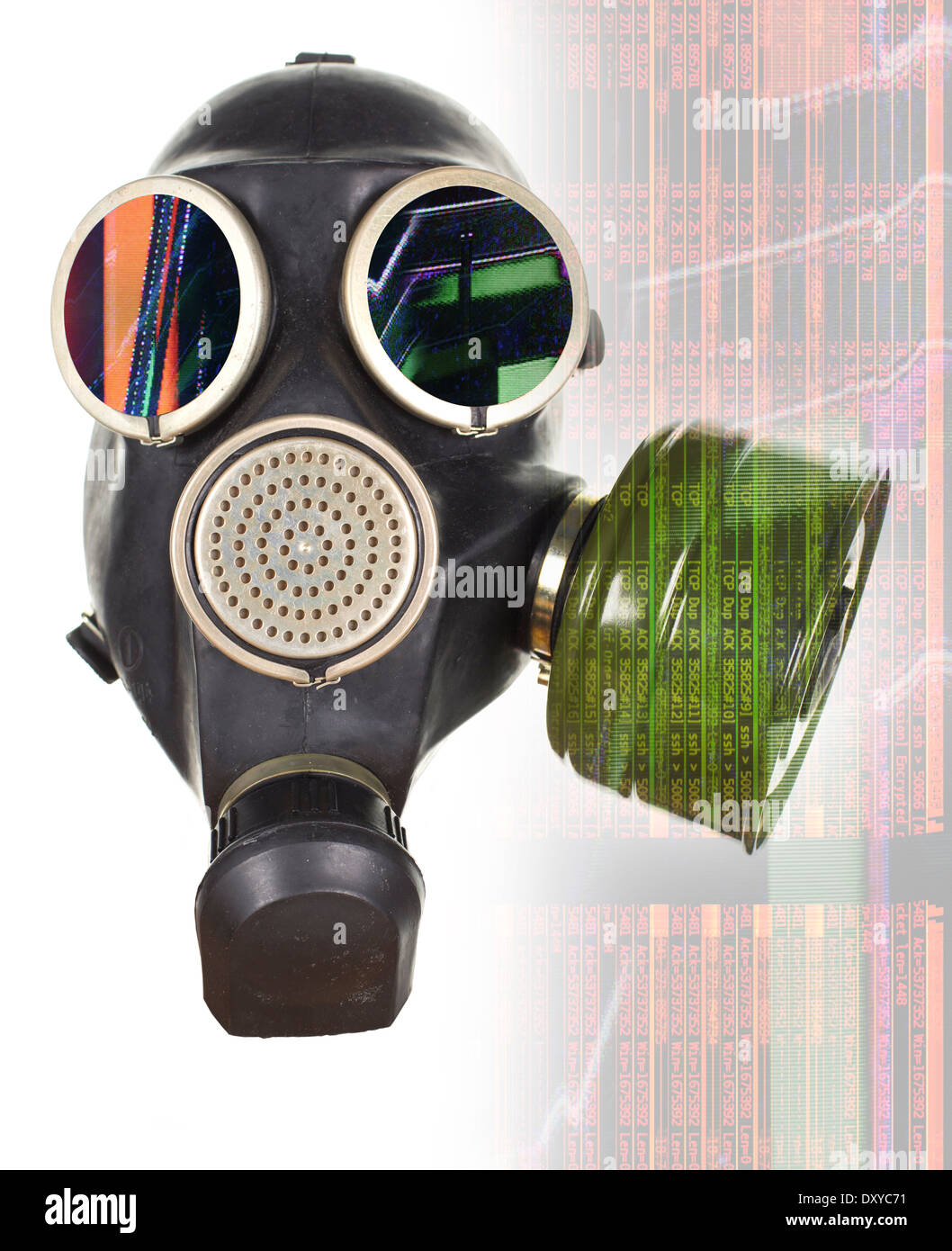 a gas mask on a mannequin head Stock Photo - Alamy