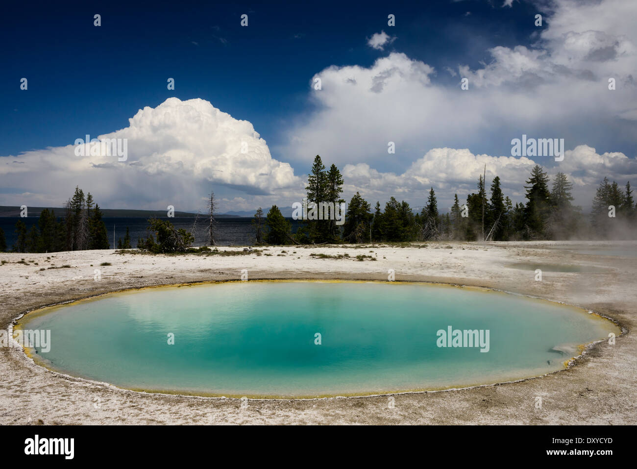 Yellowstone west thumb hi-res stock photography and images - Alamy