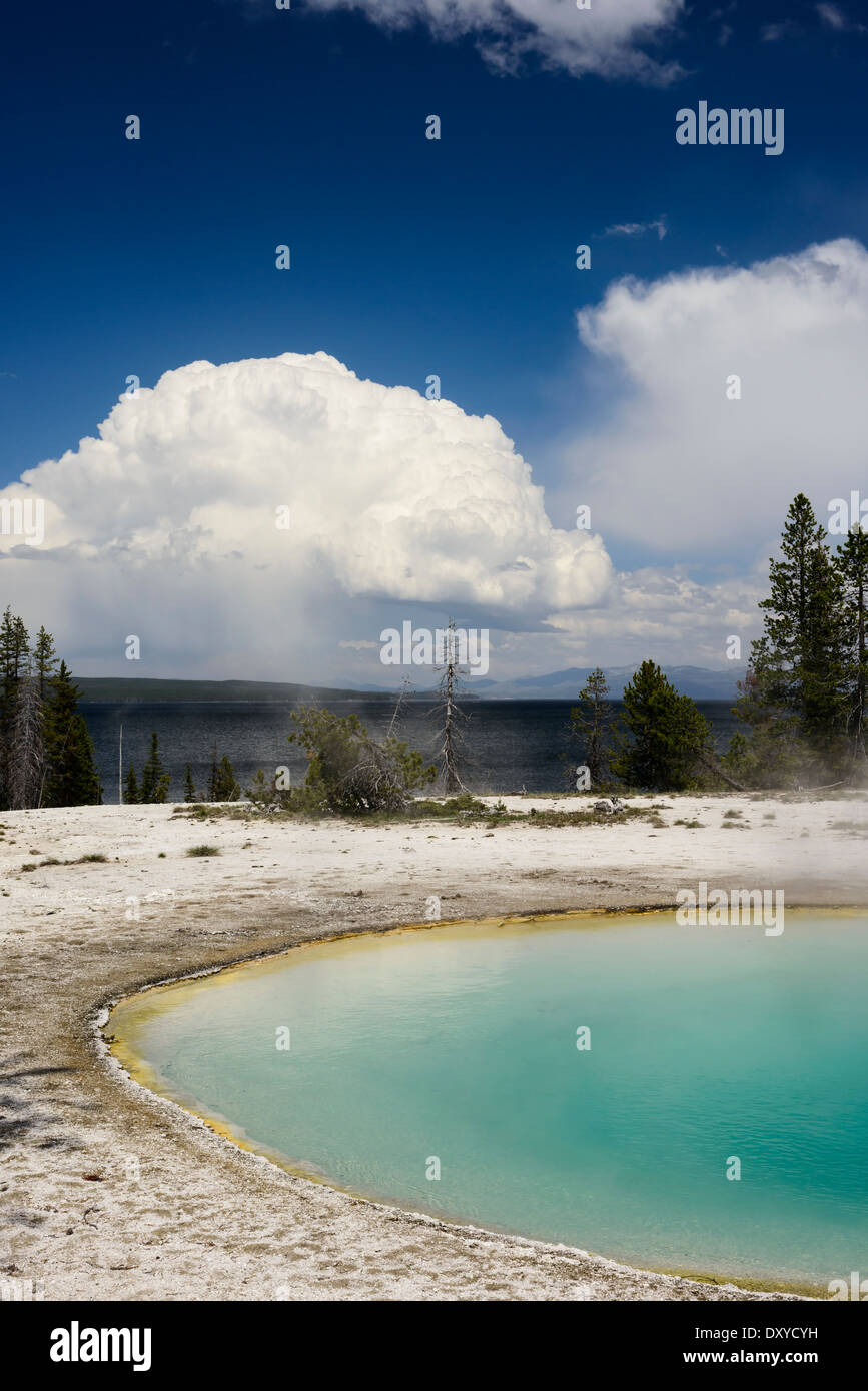 Blue Funnel Spring is a hot spring located in the Lower Group of the ...
