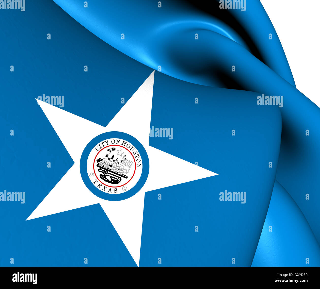 Flag of Houston, USA. Close Up Stock Photo - Alamy