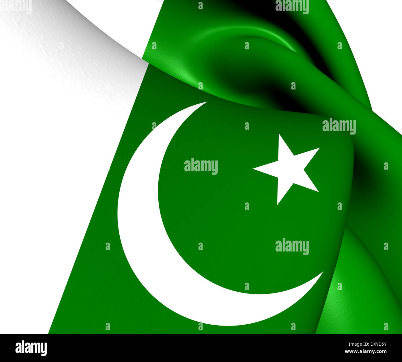 Flag of Pakistan. Close Up Stock Photo - Alamy