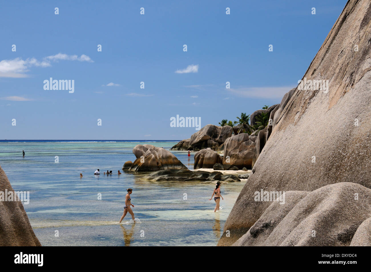 Distinctive Granite Boulders at Anse Source d'Argent Beach at La Digue ...