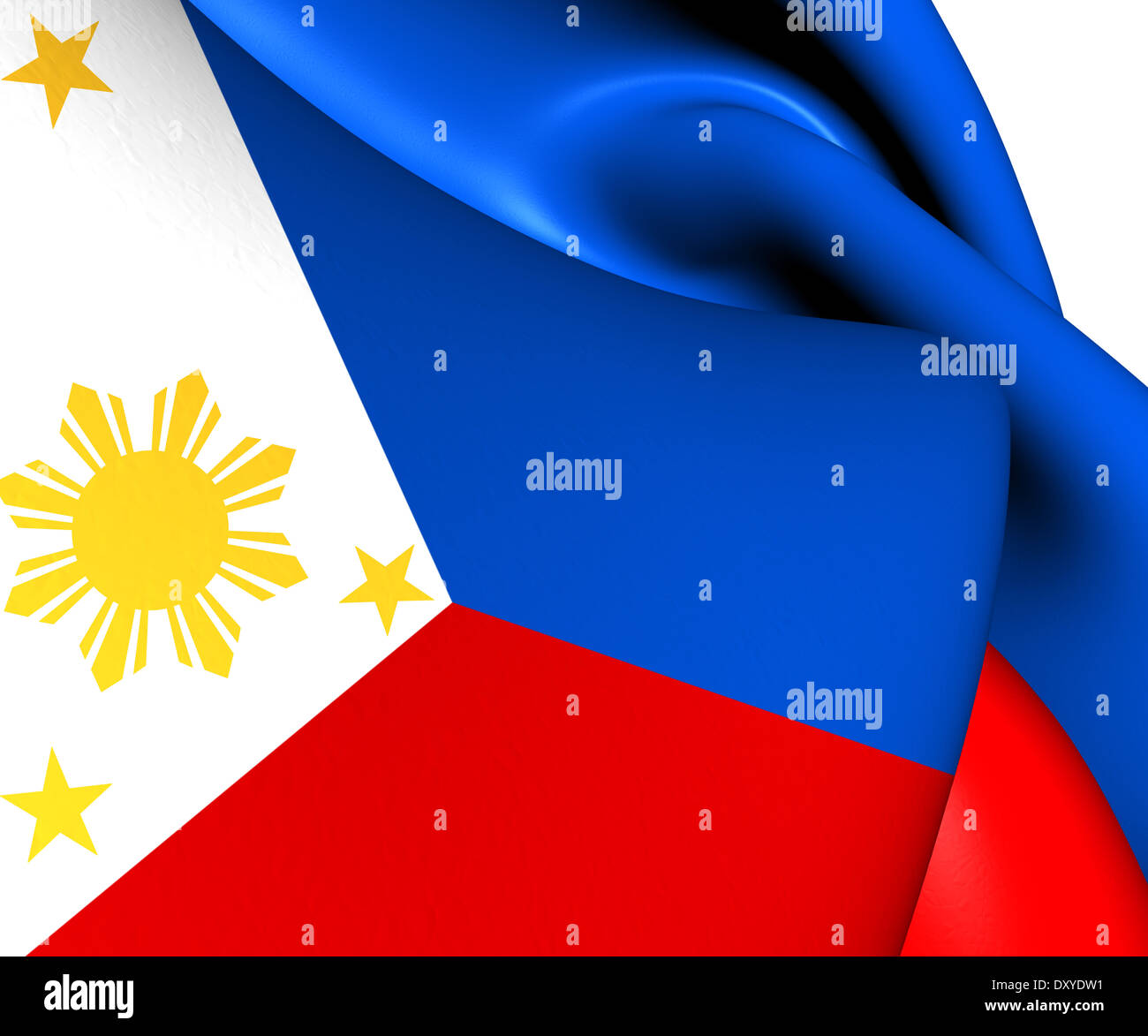 Flag of Philippines. Close Up Stock Photo - Alamy