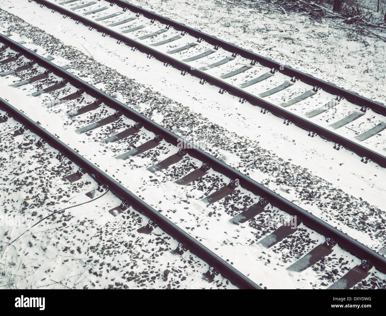 Covered railway track hi-res stock photography and images - Alamy
