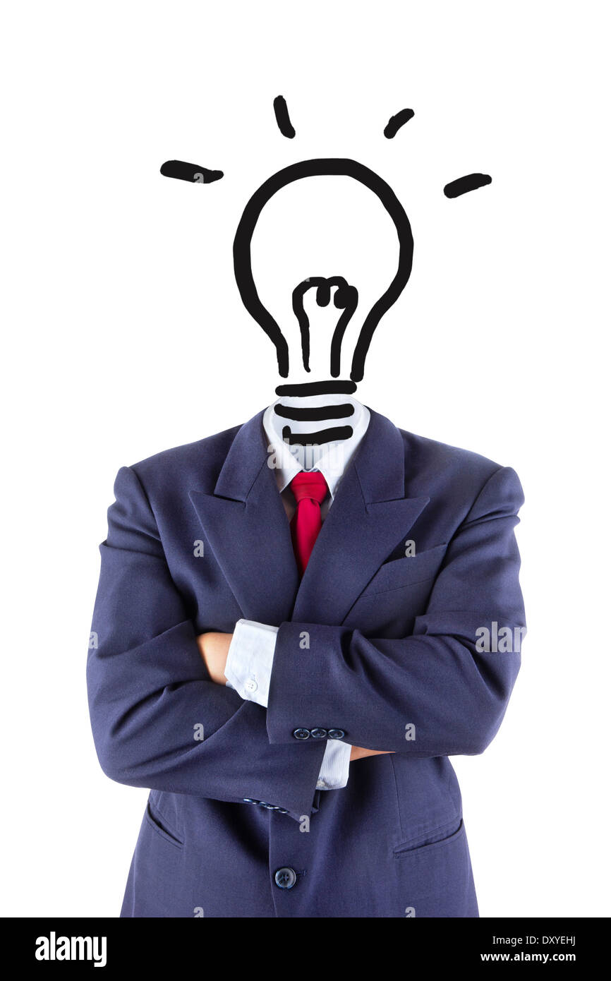 invisible businessman innovation creativity idea concept isolated on ...