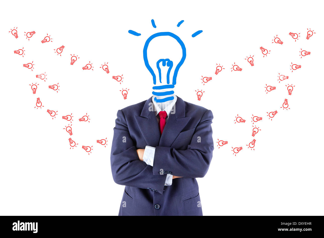 invisible businessman innovation creativity go success idea concept ...