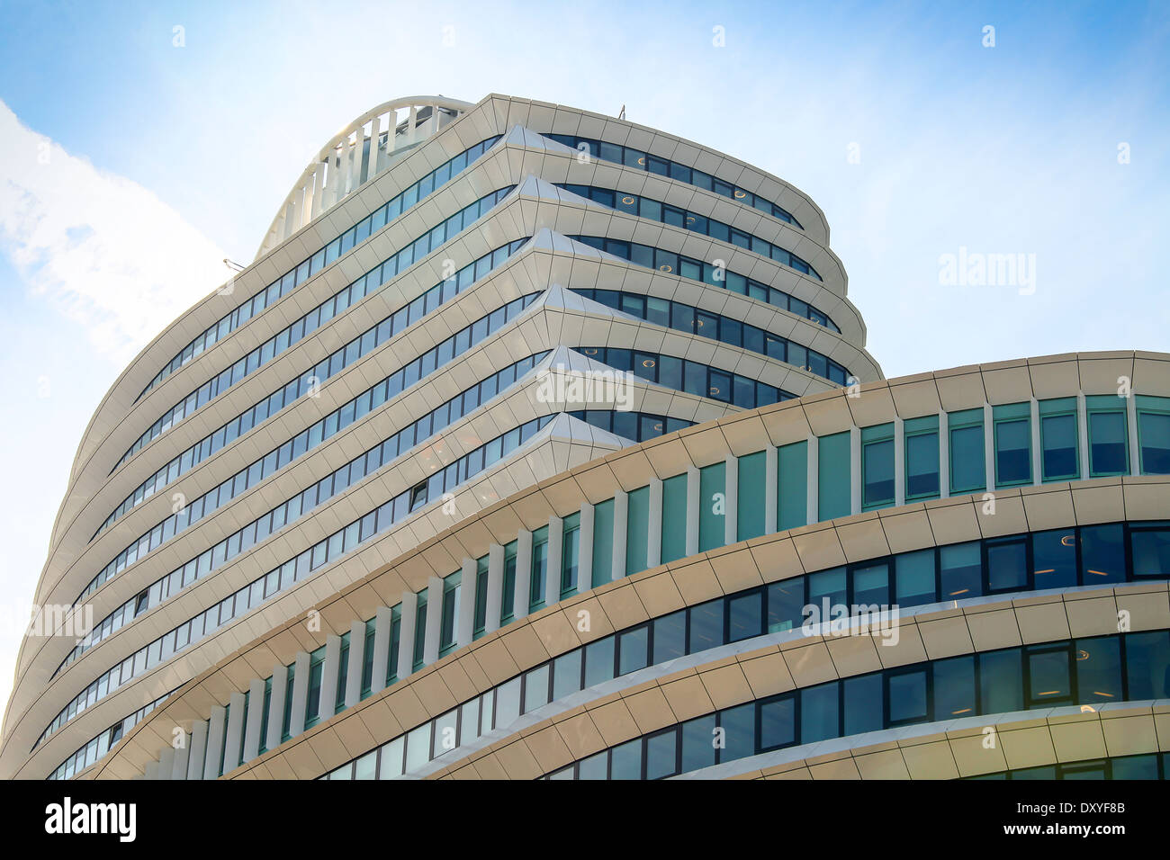 Duo building in Groningen, the Netherlands Stock Photo - Alamy