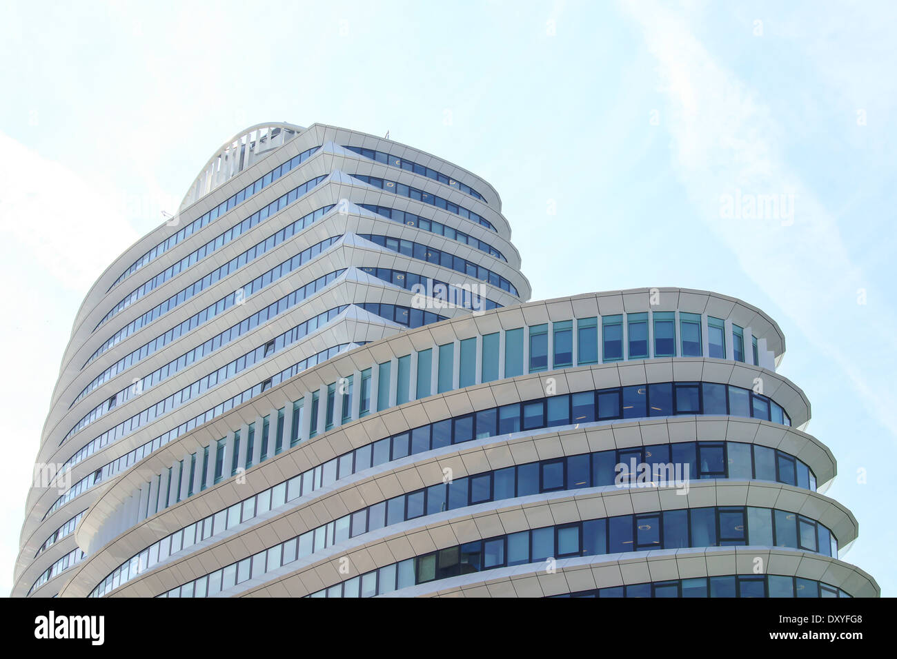 Duo building in Groningen, the Netherlands Stock Photo - Alamy