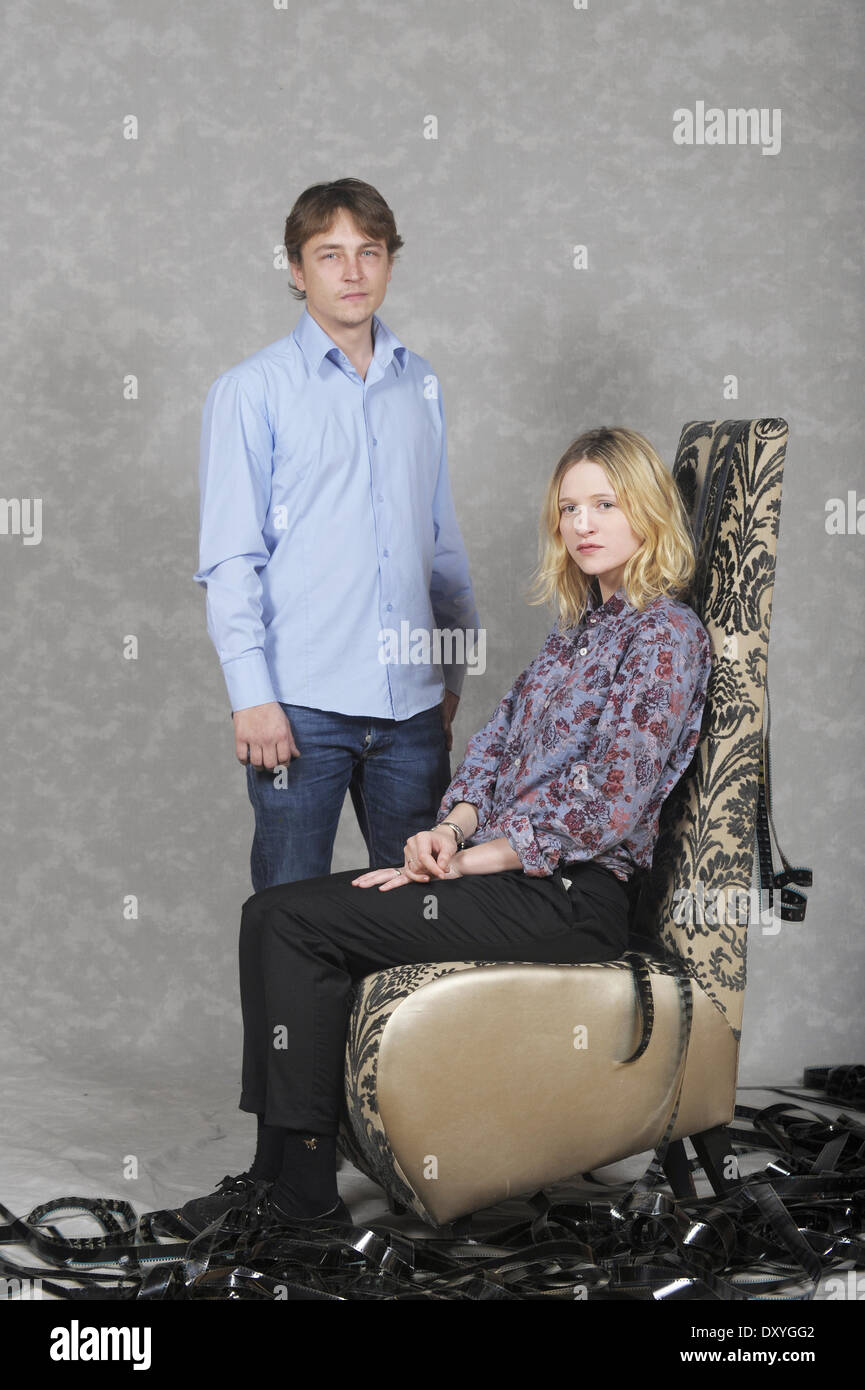 Vincent Rottiers and Christa Theret attend a portrait session during ...