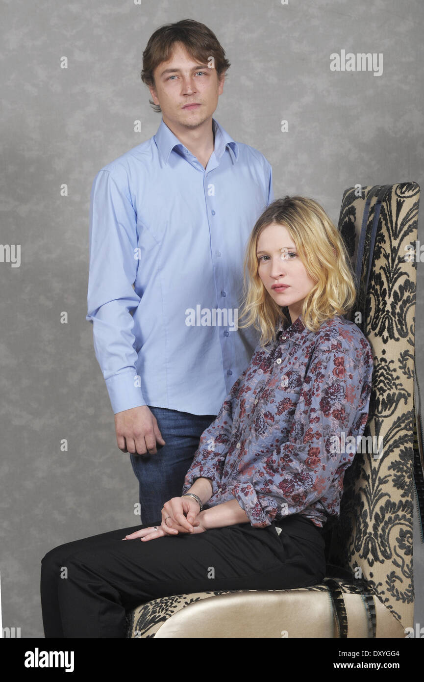 Vincent Rottiers and Christa Theret attend a portrait session during ...