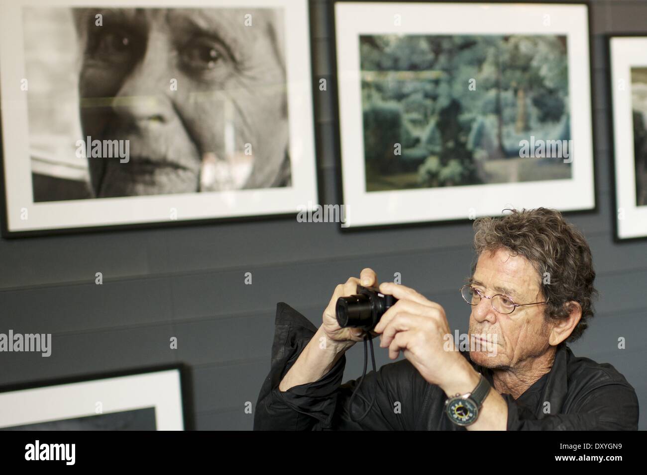 Exhibit of singer Lou Reed's photography at the Matadero Featuring: Lou ...