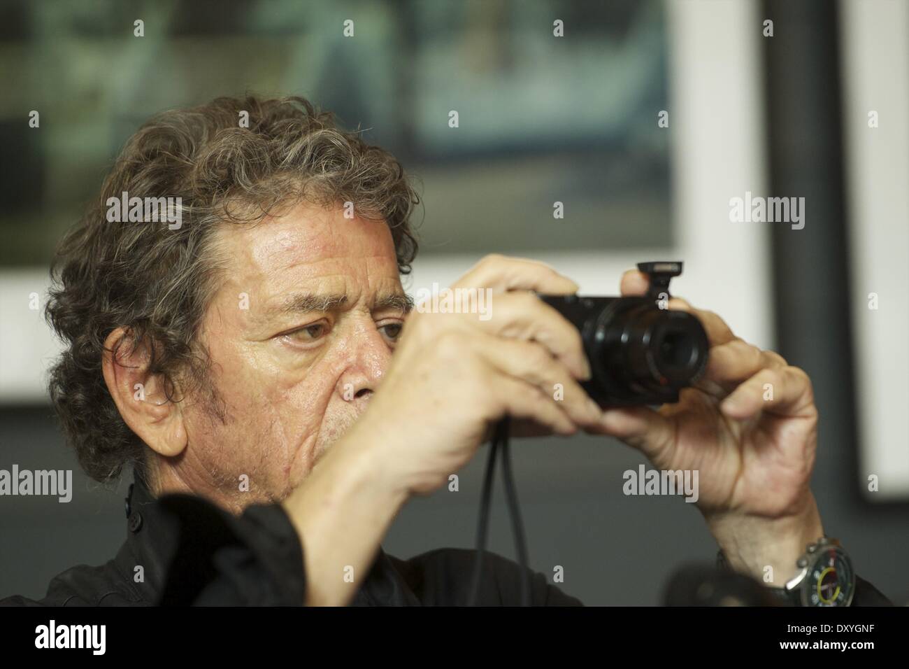 Exhibit of singer Lou Reed's photography at the Matadero Featuring: Lou ...