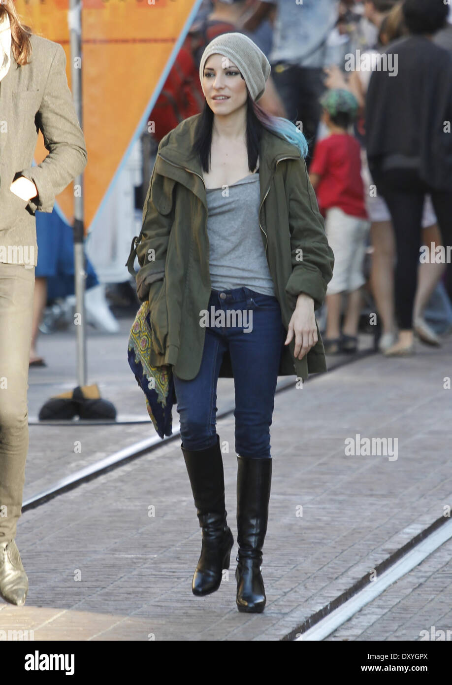 Lisa Origliasso from The Veronicas out and about at the Grove Featuring ...