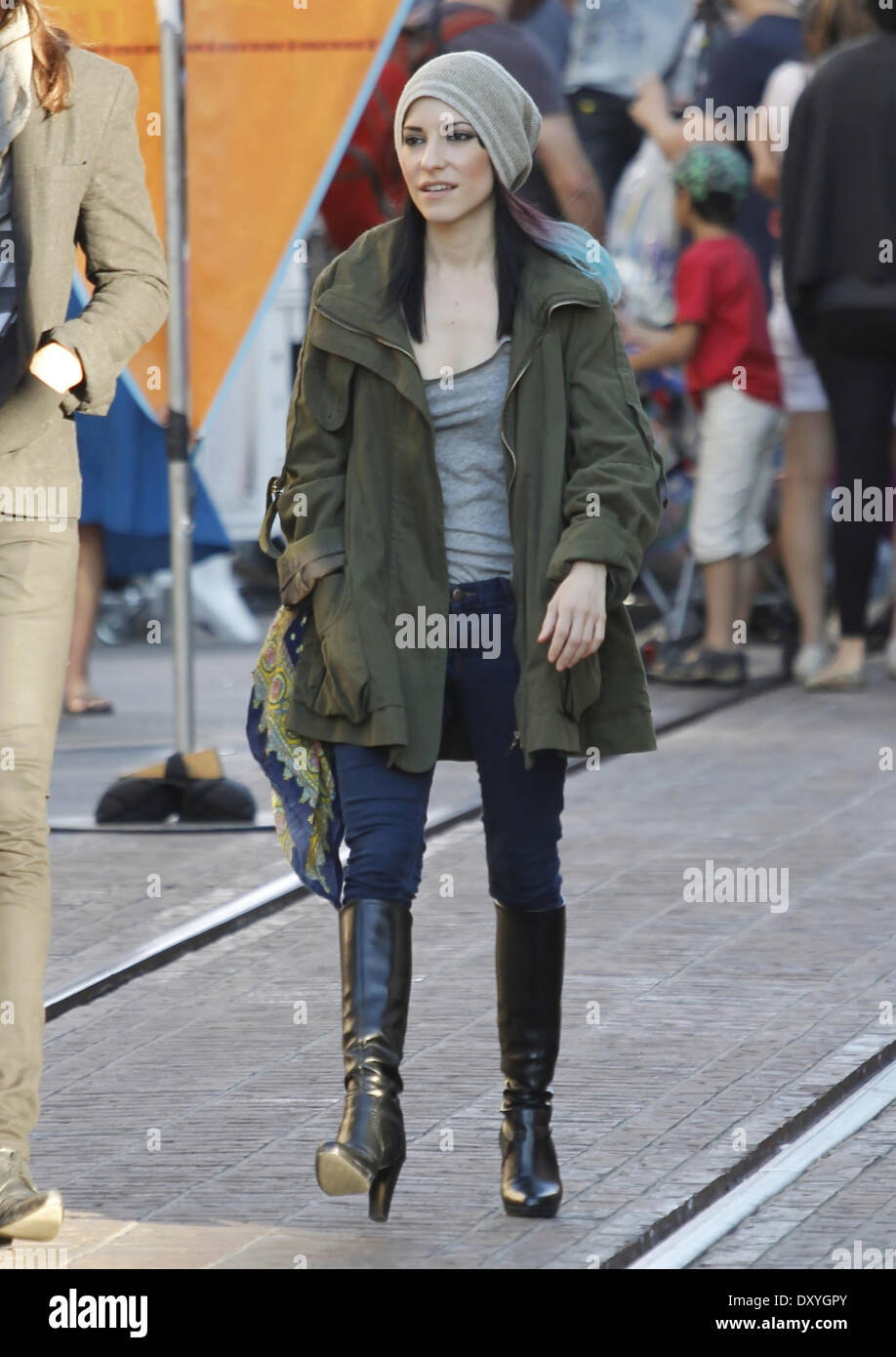 Lisa Origliasso from The Veronicas out and about at the Grove Featuring ...