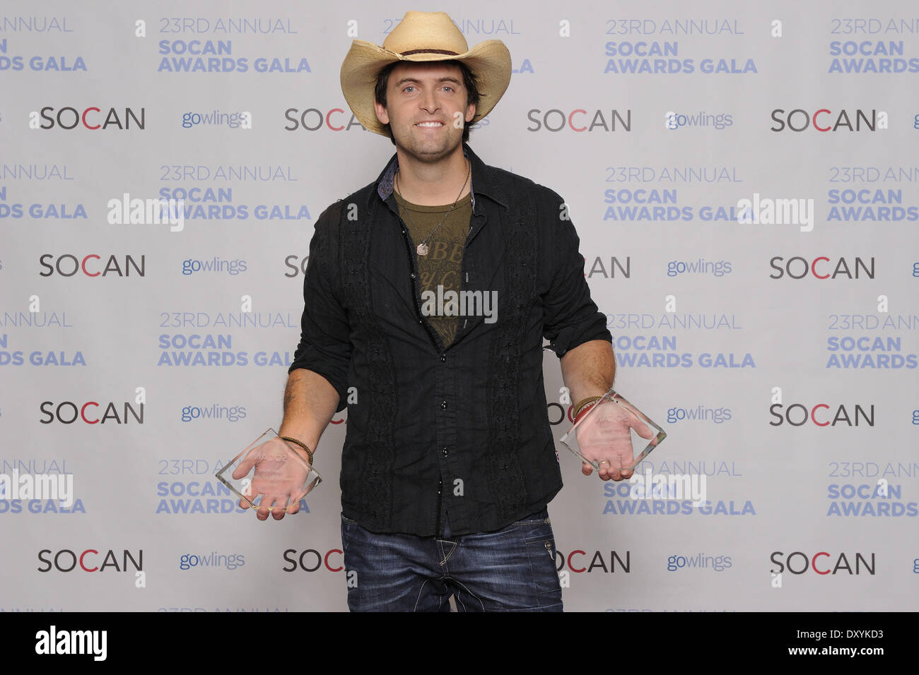 23rd Annual SOCAN Awards Gala at Roy Thomson Hall Featuring: Dean Brody ...