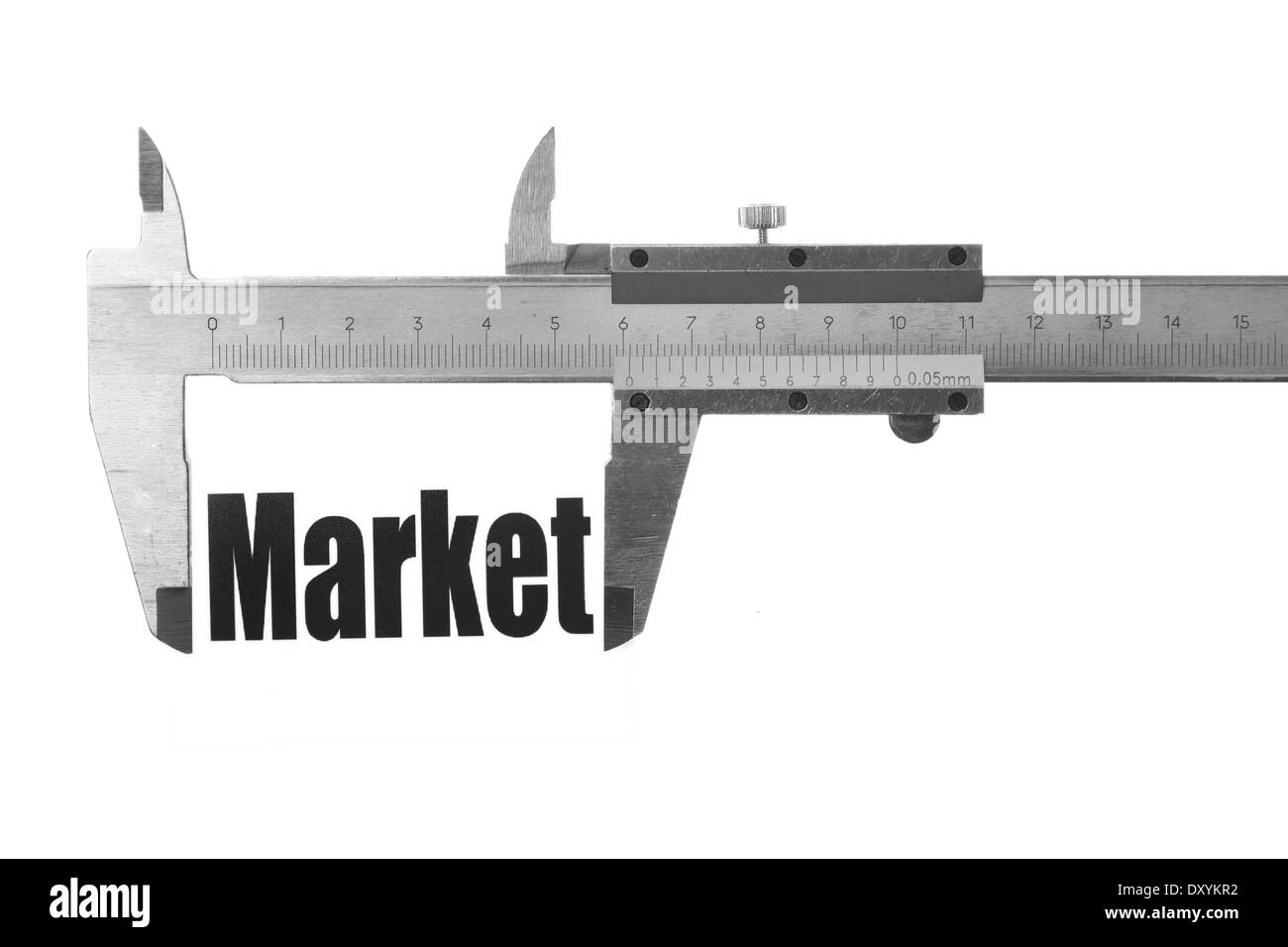Market measurement Black and White Stock Photos & Images - Alamy