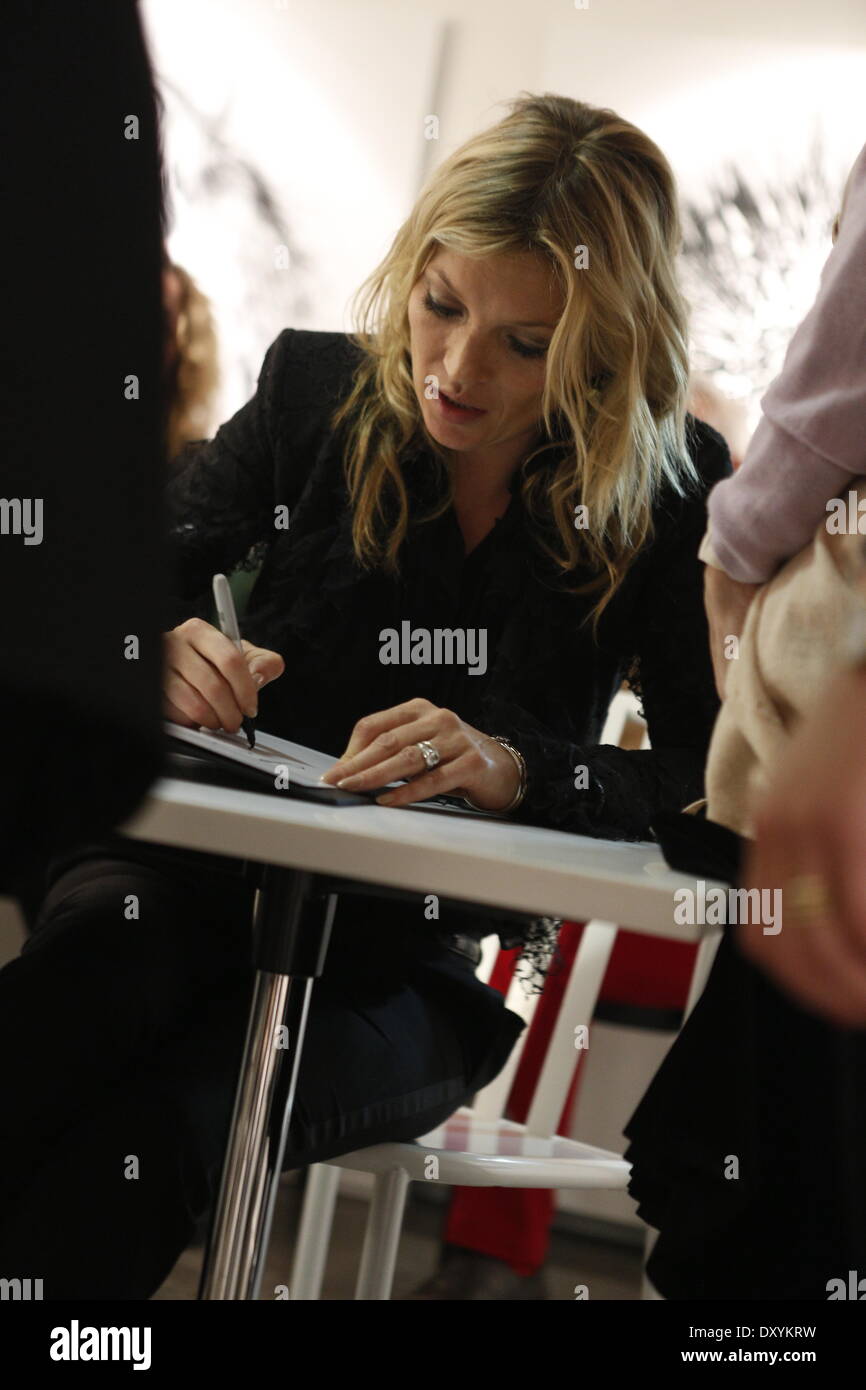 Kate Moss signs copies of "The Kate Moss Book" at Colette's store ...