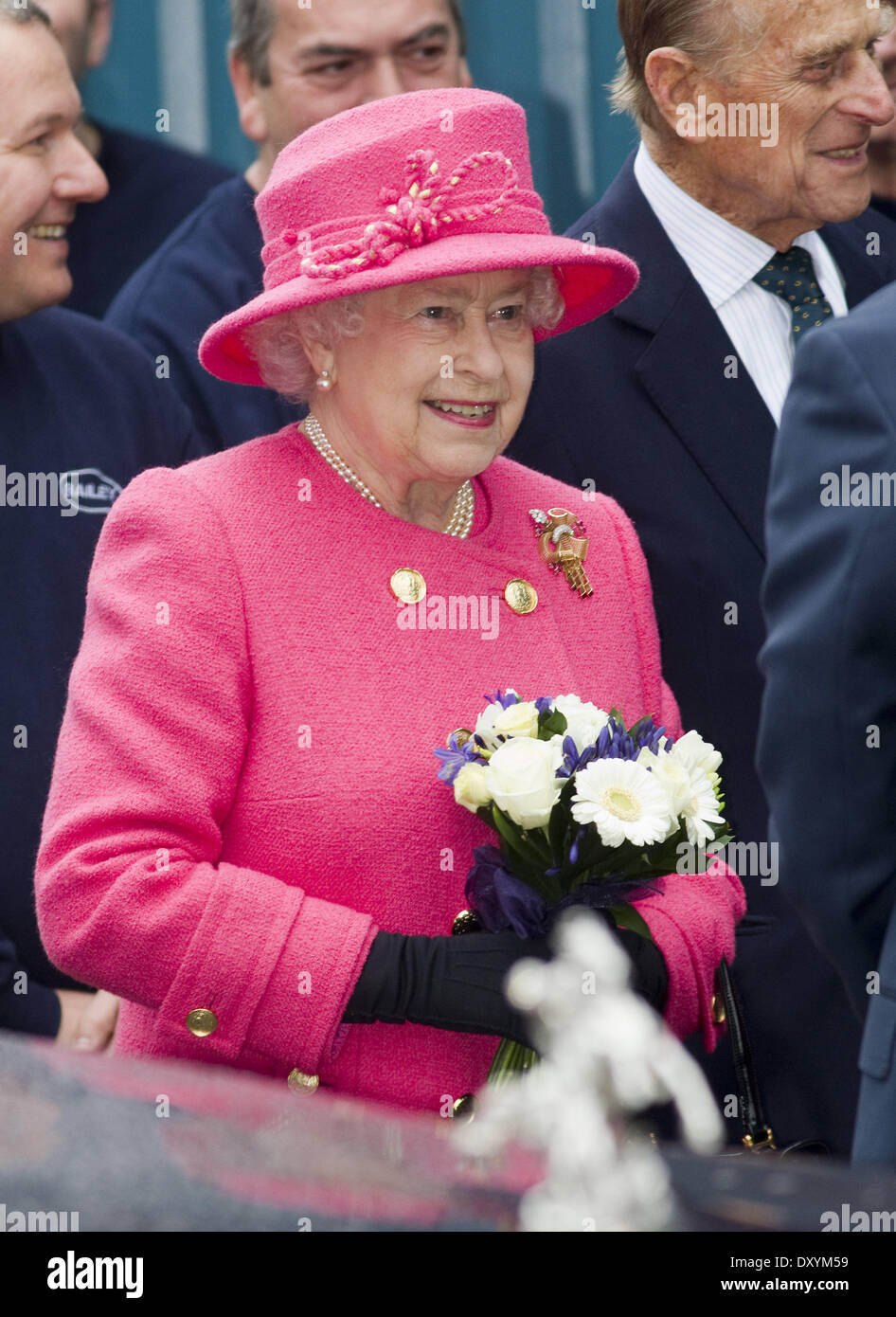 Queen Elizabeth II and Prince Philip, Duke of Edinburgh vist the Bailey ...