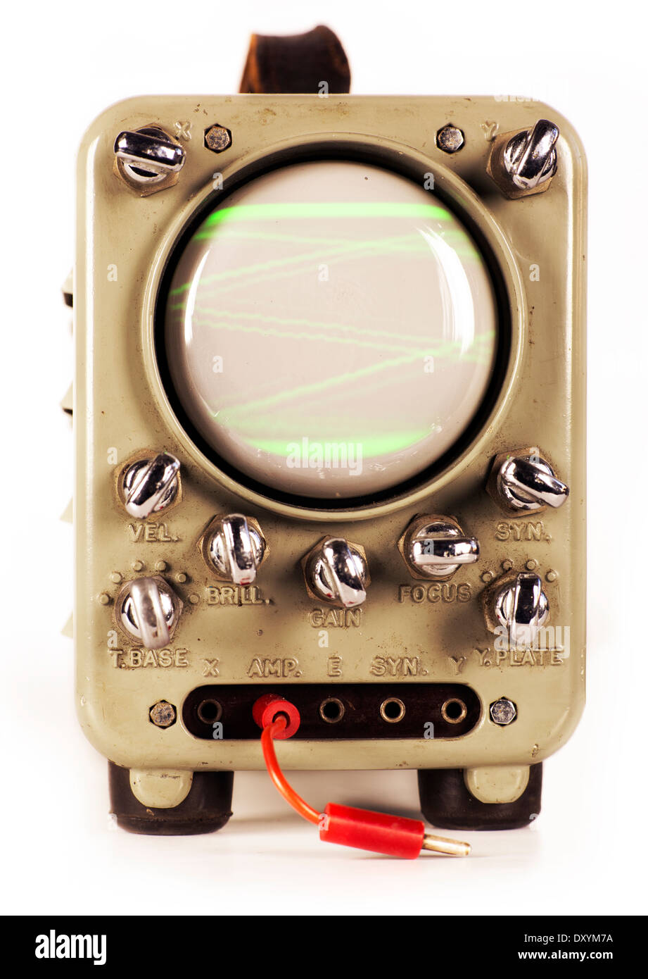 a scientific spectrum analyser / Oscilloscope machine Stock Photo - Alamy