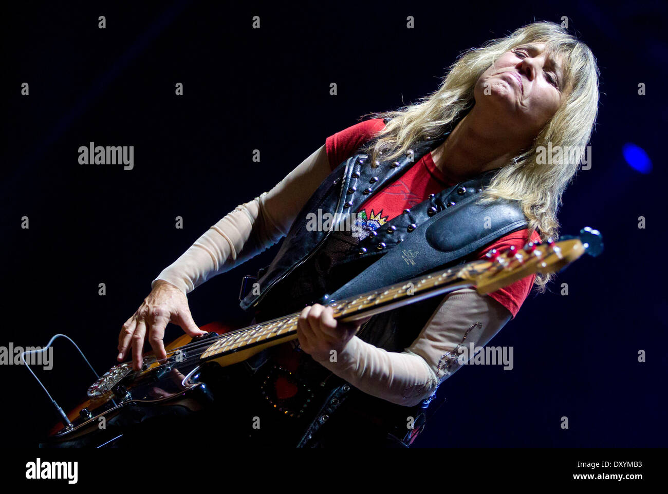 Suzi Quatro performs live in Moscow Featuring: Suzi Quatro Where ...