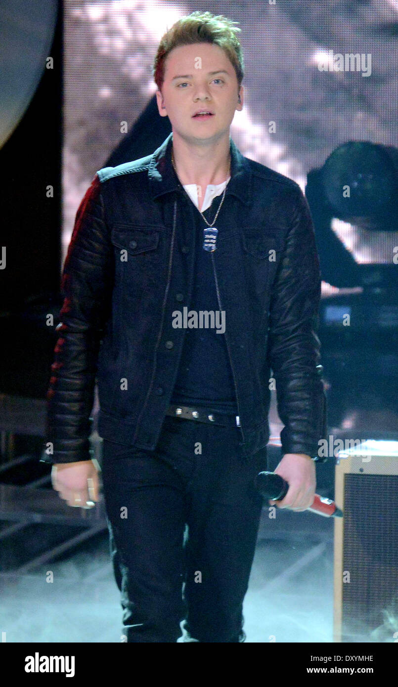 Conor Maynard performs live on Italy's 'The X Factor' Featuring: Conor ...