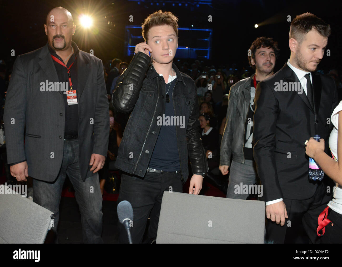 Conor Maynard performs live on Italy's 'The X Factor' Featuring: Conor ...