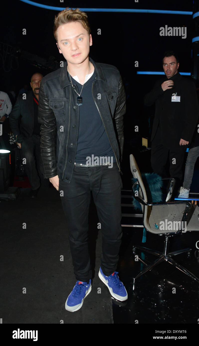 Conor Maynard performs live on Italy's 'The X Factor' Featuring: Conor ...