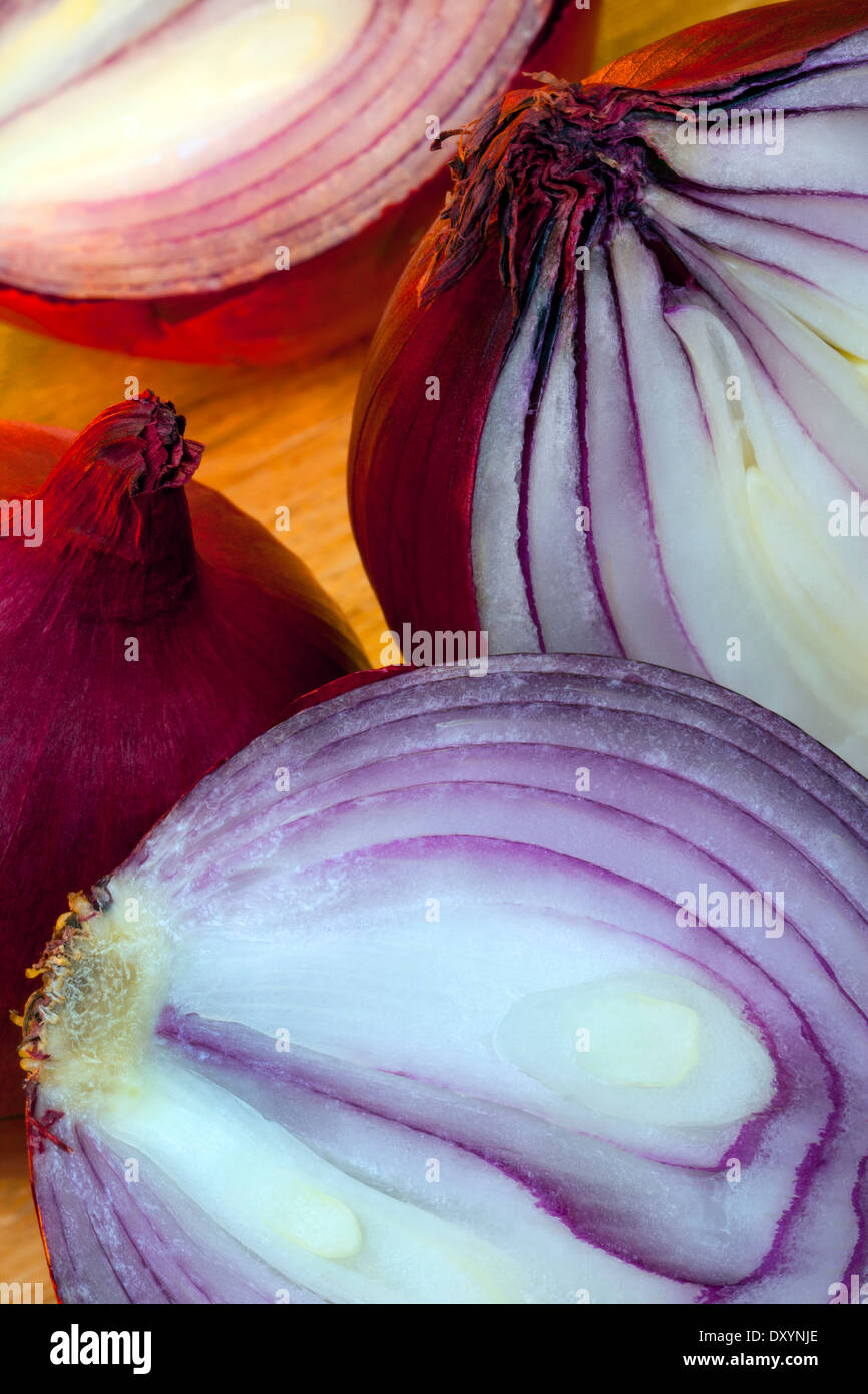 Food - Red Onions Stock Photo - Alamy