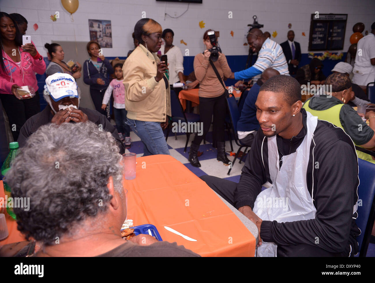 Chris Bosh and his wife Adrienne Bosh with Team Tomorrow Inc. team up ...