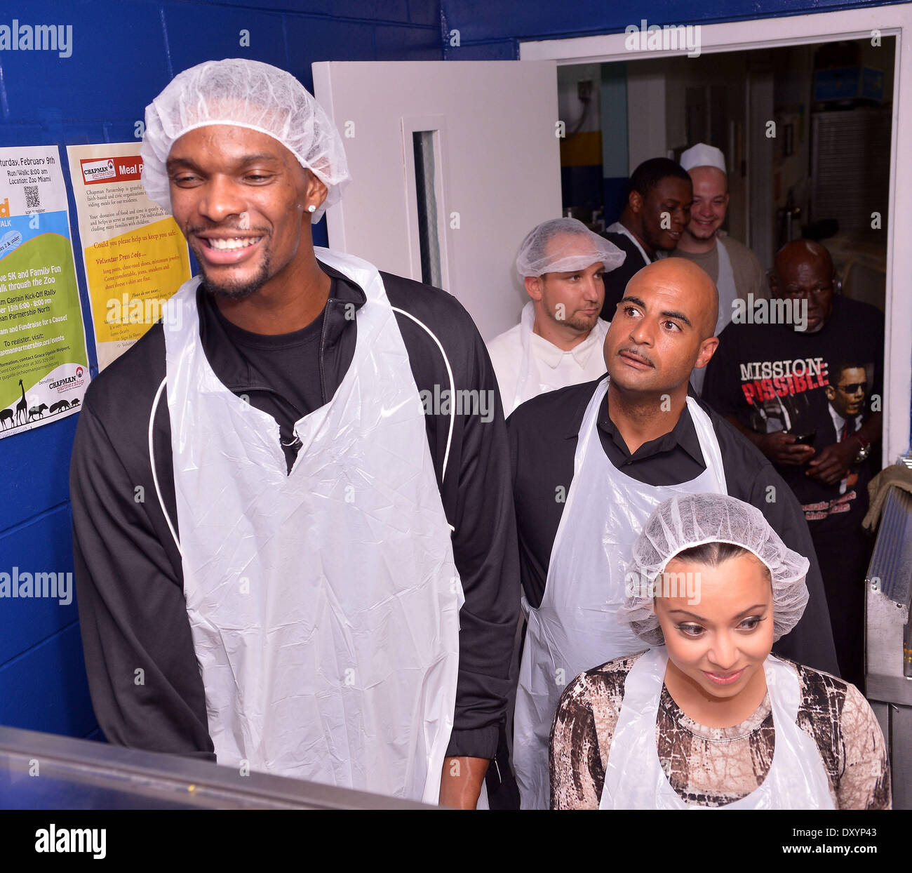 Chris Bosh and his wife Adrienne Bosh with Team Tomorrow Inc. team up ...