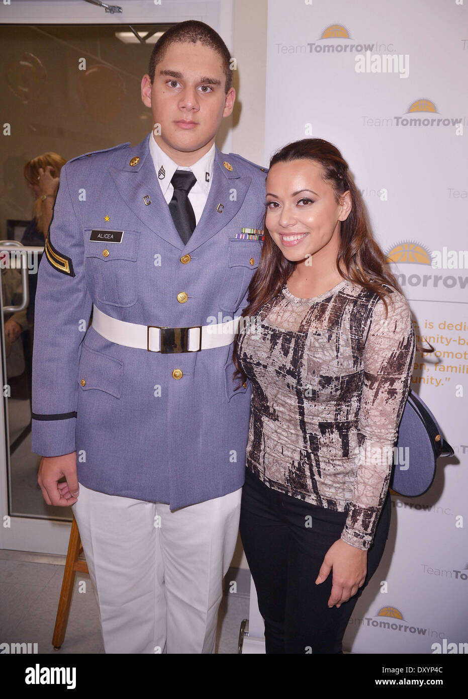 Chris Bosh and his wife Adrienne Bosh with Team Tomorrow Inc. team up ...