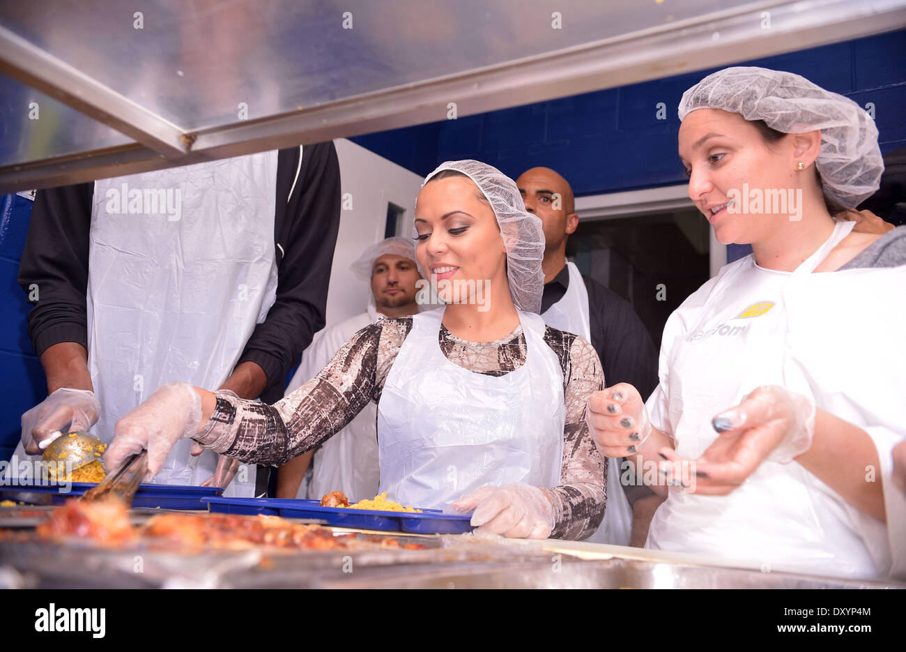 Chris Bosh and his wife Adrienne Bosh with Team Tomorrow Inc. team up ...