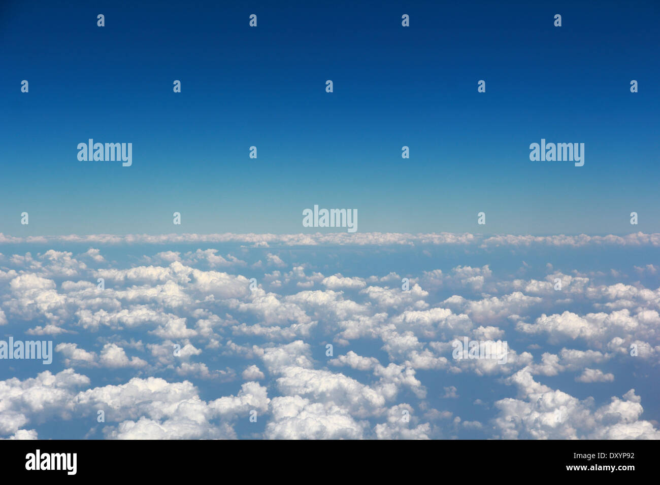 above cloud gradient blue sky background only Stock Photo - Alamy