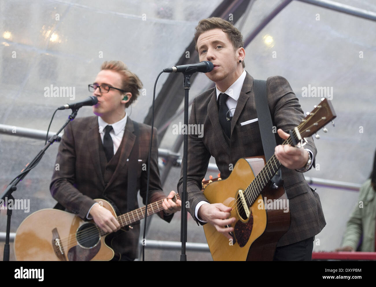 McFly perform on Oxford Circus to launch Shop West End VIP Day ...