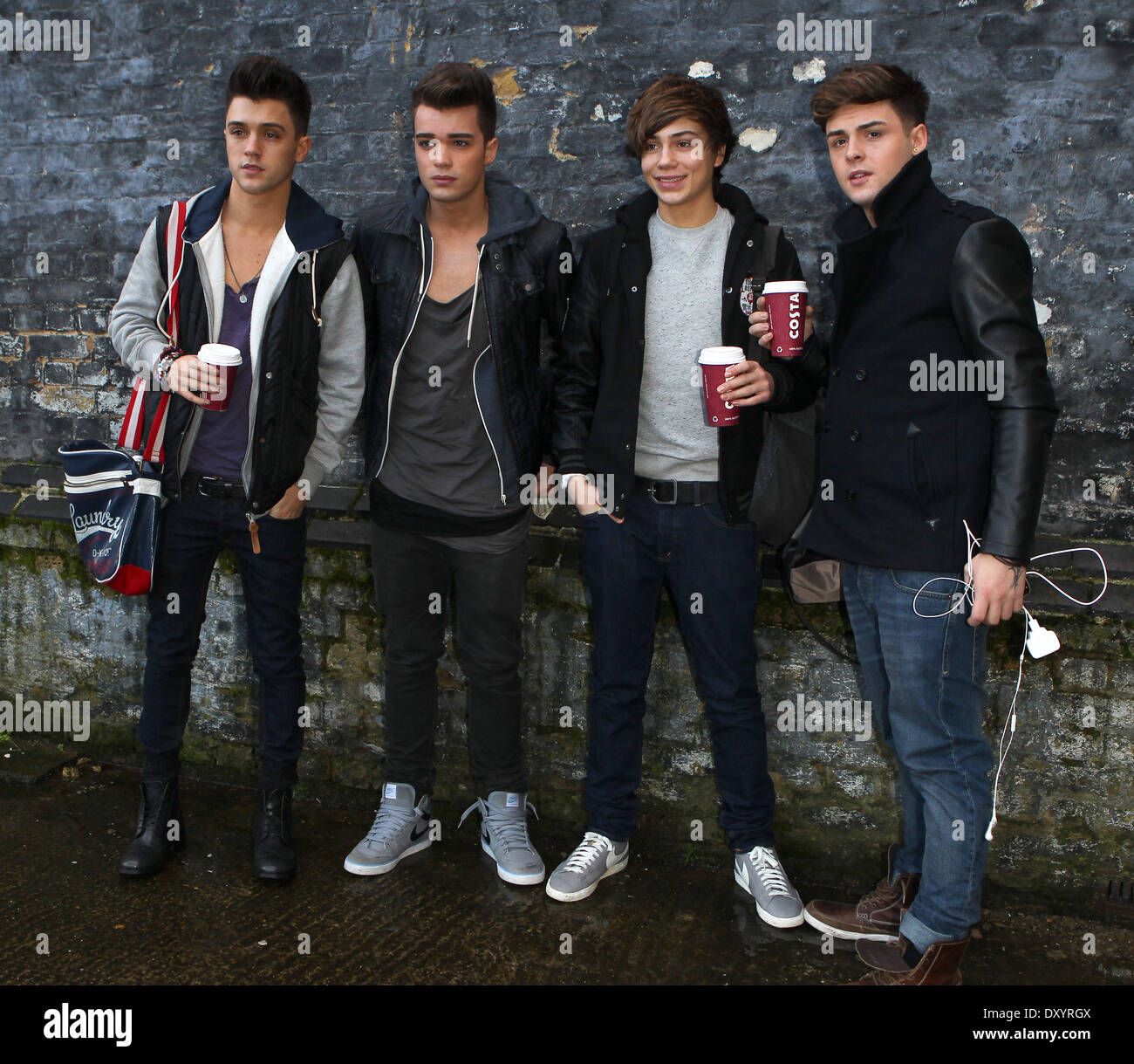 X Factor finalists and judges arrive at the rehearsal studios Featuring ...